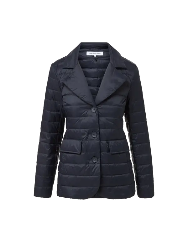 Veronica Beard Campbell Dickey Puffer Blazer - Navy
