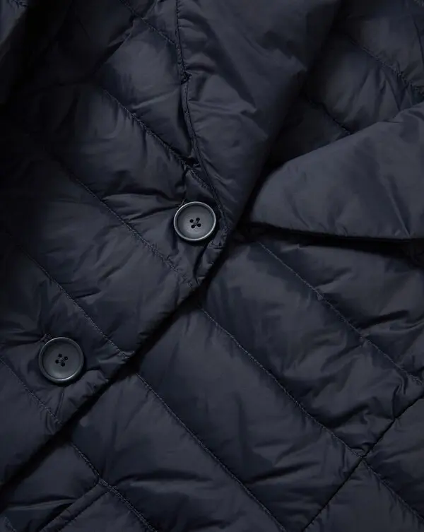 Veronica Beard Campbell Dickey Puffer Blazer - Navy