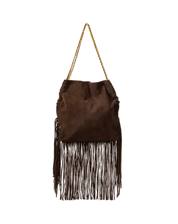 Veronica Beard Large Fringe Slouch Bag