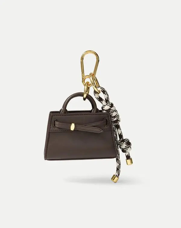 Veronica Beard Dash Bag Charm - Espresso Multi