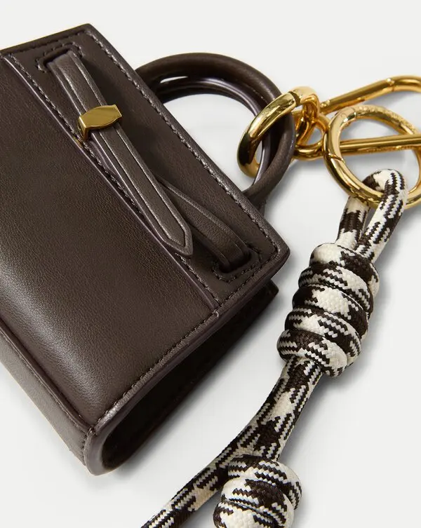 Veronica Beard Dash Bag Charm - Espresso Multi