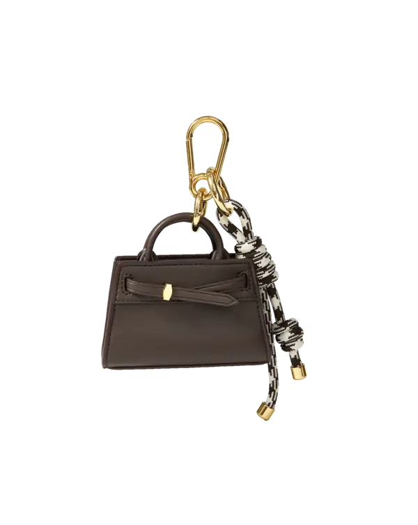 Veronica Beard Dash Bag Charm - Espresso Multi