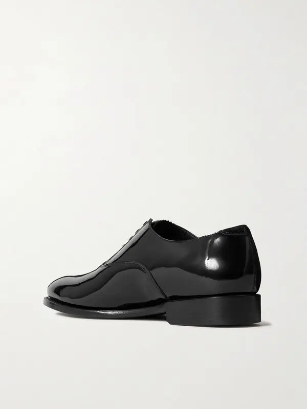 MORJAS Patent-leather Oxford Shoes - Black
