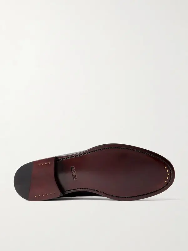 MORJAS Leather Penny Loafers - Black