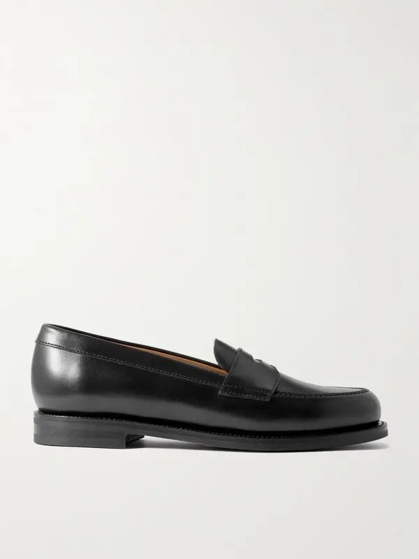 MORJAS The Ivy Leather Penny Loafers - Black