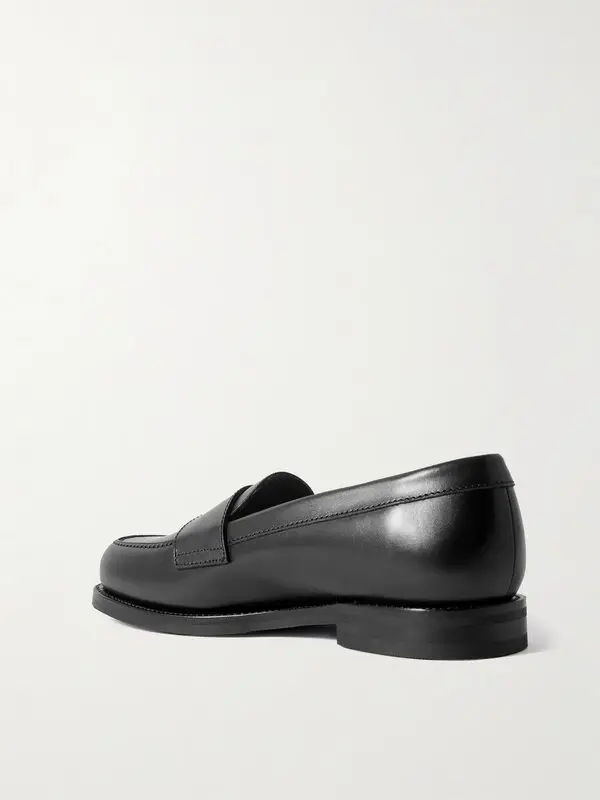 MORJAS The Ivy Leather Penny Loafers - Black