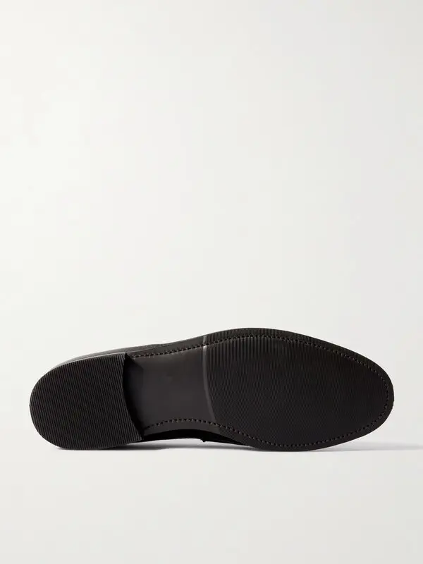 MORJAS Full-grain Leather Penny Loafers - Brown