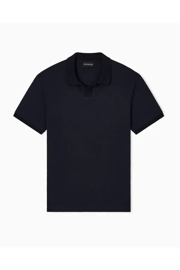 Emporio Armani Cotton Polo Shirt - Natural