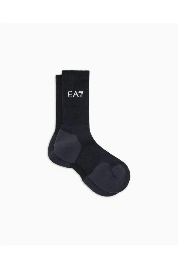 EA7 Stretch Cotton Blend Socks - Natural