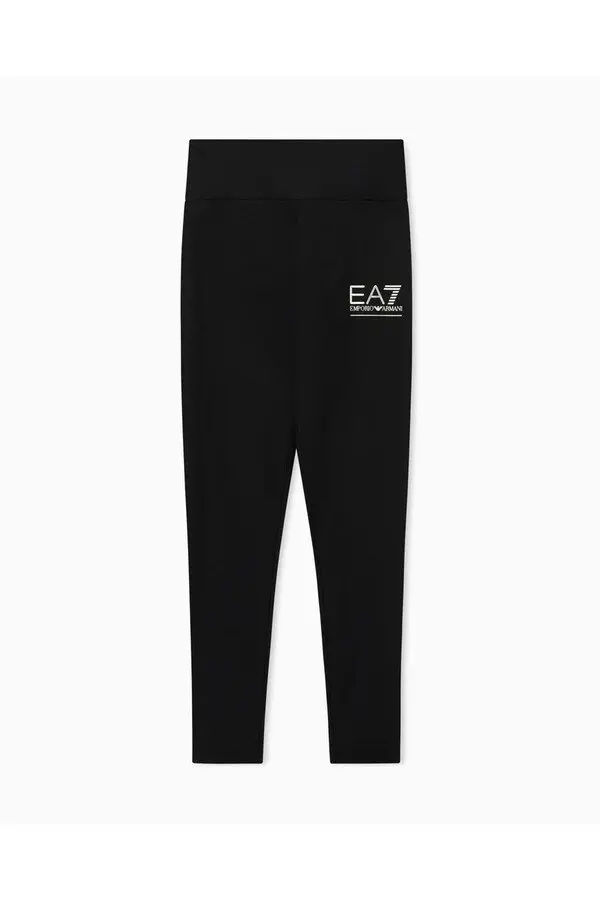 EA7 Visibility Stretch-cotton Leggings - Black