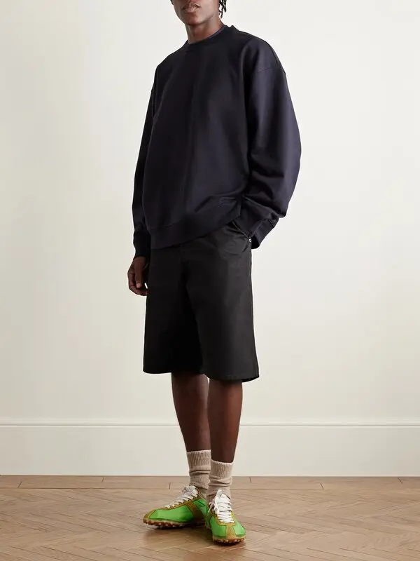 Dries Van Noten Oversized Cotton-jersey Sweatshirt - Blue