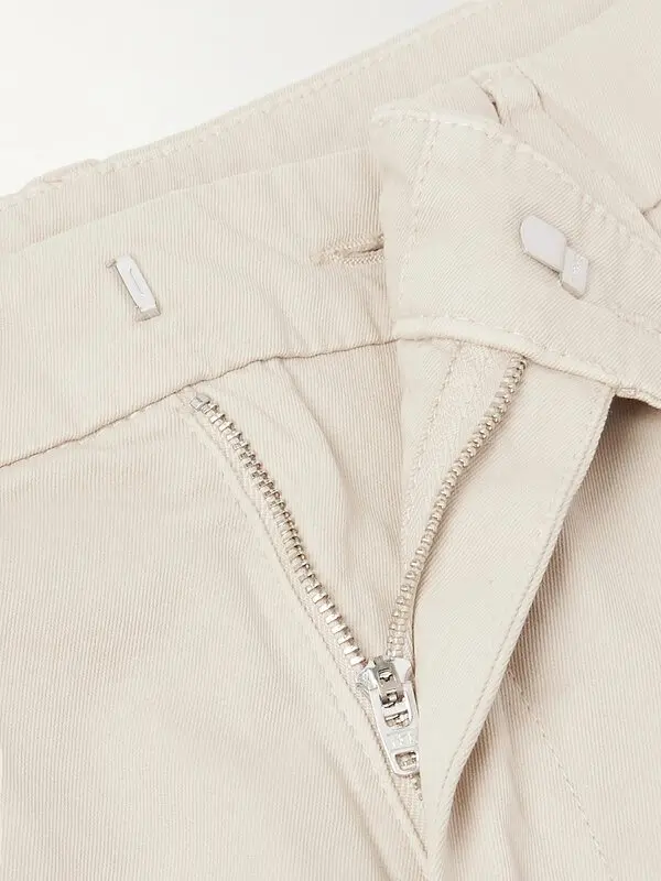 Eleventy Straight-leg Pleated Trousers - Neutrals