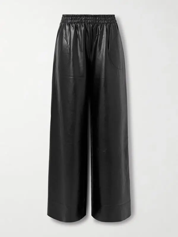 Norma Kamali Elephant Wide-leg Pants - Black