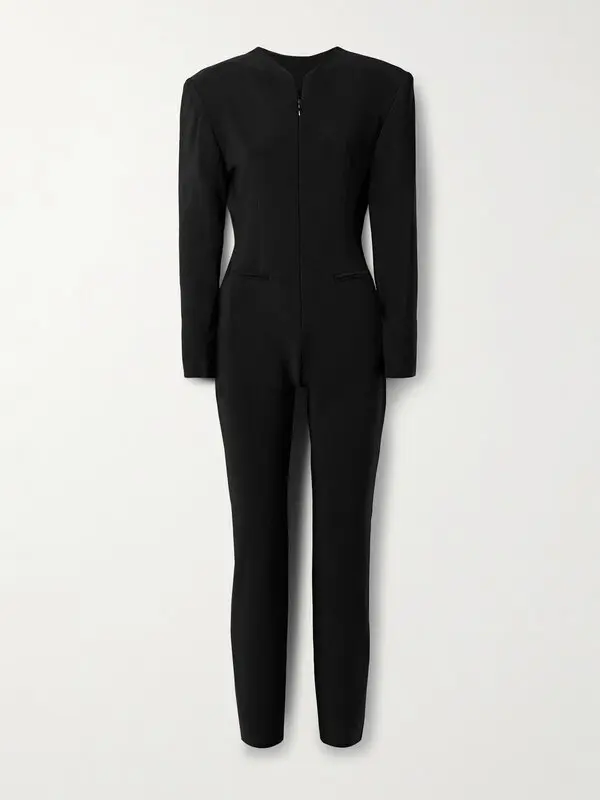 Norma Kamali Stretch-jersey Jumpsuit - Black