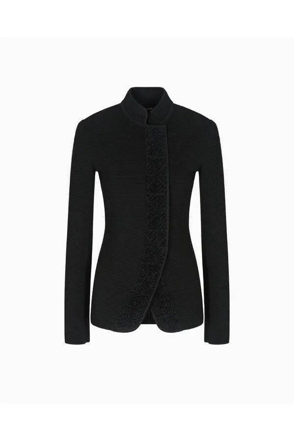 Giorgio Armani Viscose Ottoman Single-breasted Jacket