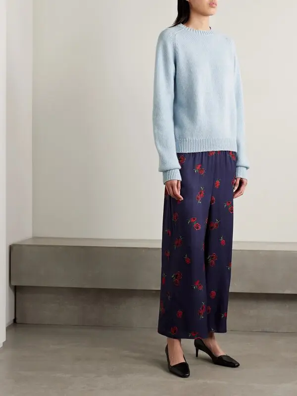 Khaite Nera Cashmere Sweater - Blue