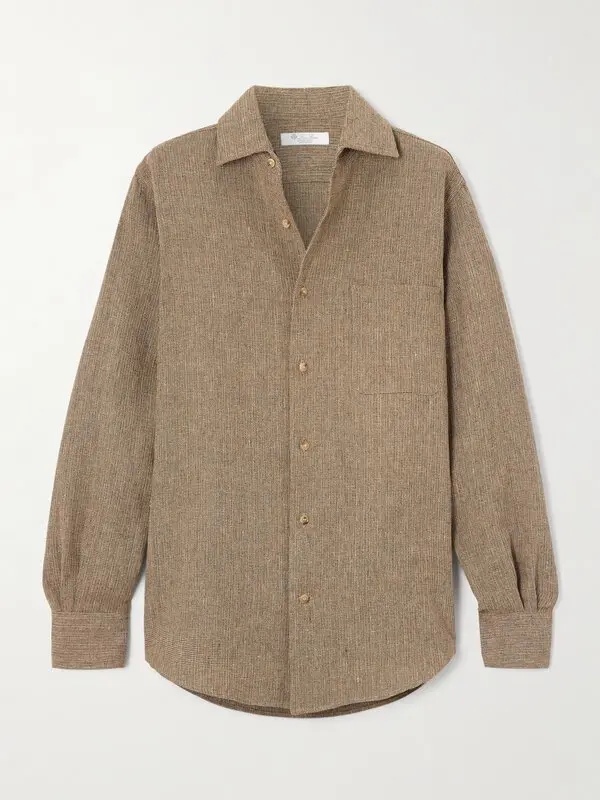 Loro Piana Andrè Linen Shirt - Brown