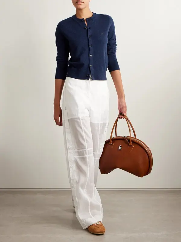 Acne Studios Appliquéd Wool Cardigan - Blue