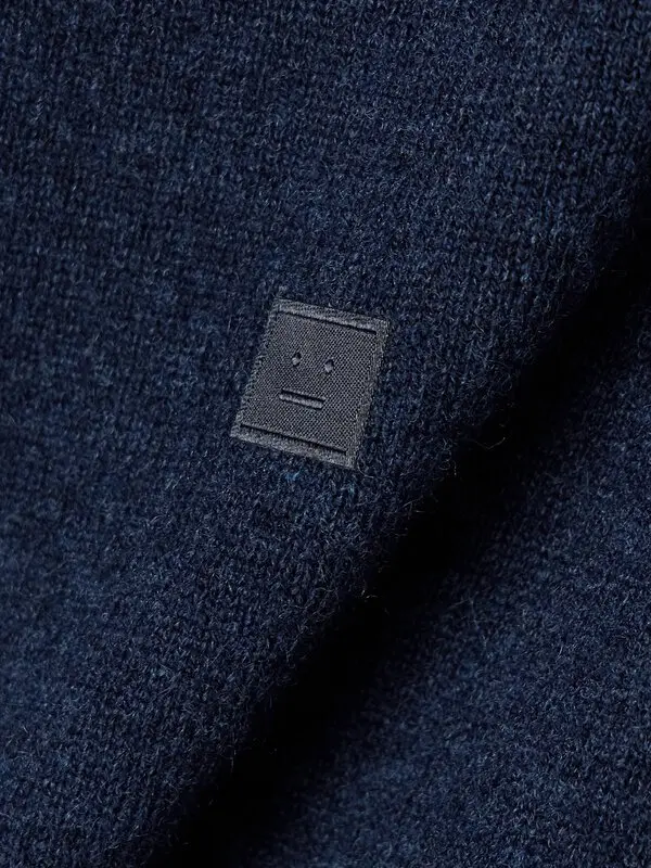 Acne Studios Appliquéd Wool Cardigan - Blue