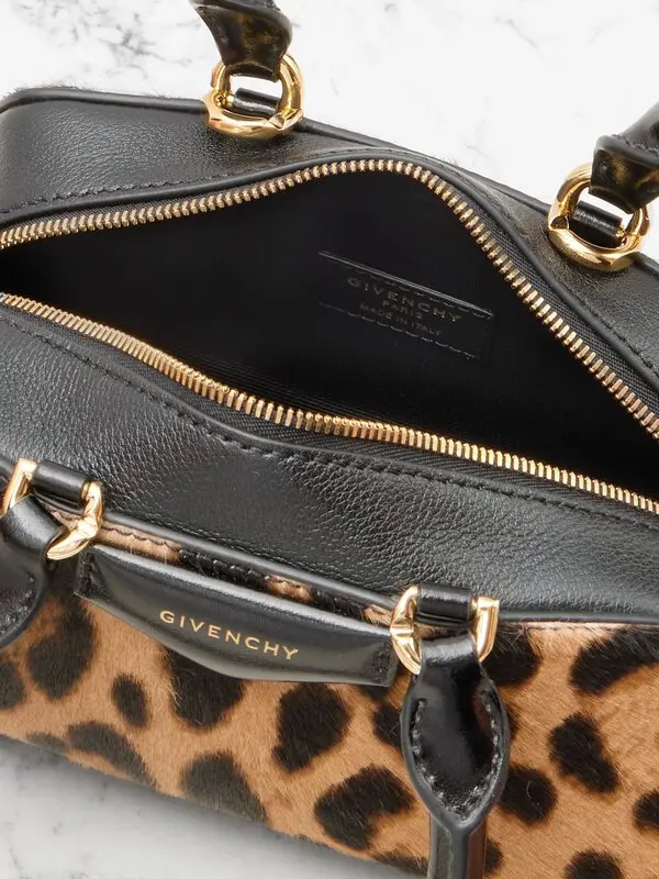 Givenchy Antigona East-West Mini Leopard-Print Tote Animal Print