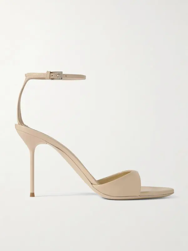 Paris Texas Lidia Patent-leather Sandals - Neutrals