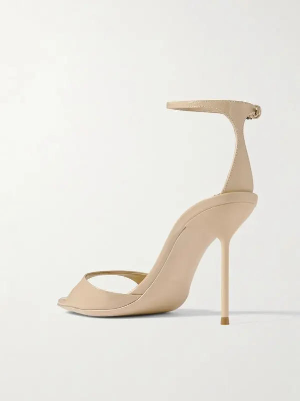Paris Texas Lidia Patent-leather Sandals - Neutrals