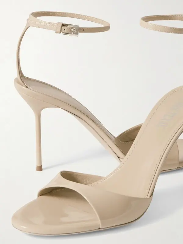 Paris Texas Lidia Patent-leather Sandals - Neutrals