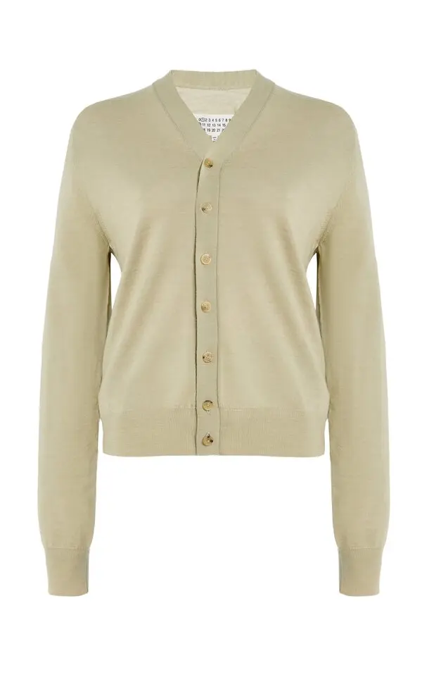 MAISON MARGIELA Wool Cardigan - Green