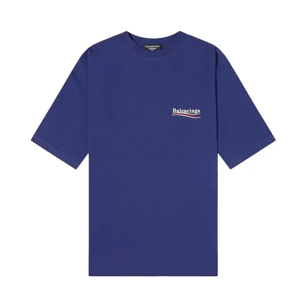 Balenciaga Political Campaign T-shirt - Blue