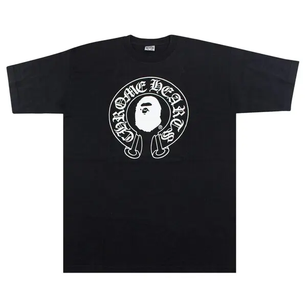 A BATHING APE X Chrome Hearts T-shirt - Black