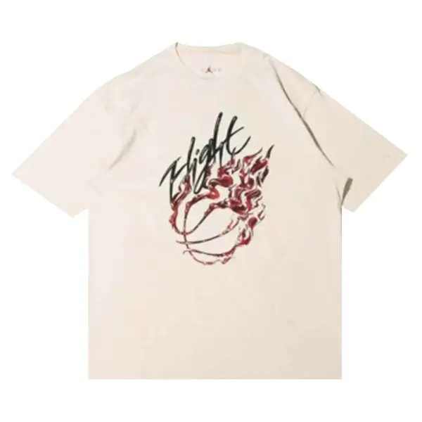 JORDAN X Travis Scott Flight Graphic Tee - Cream