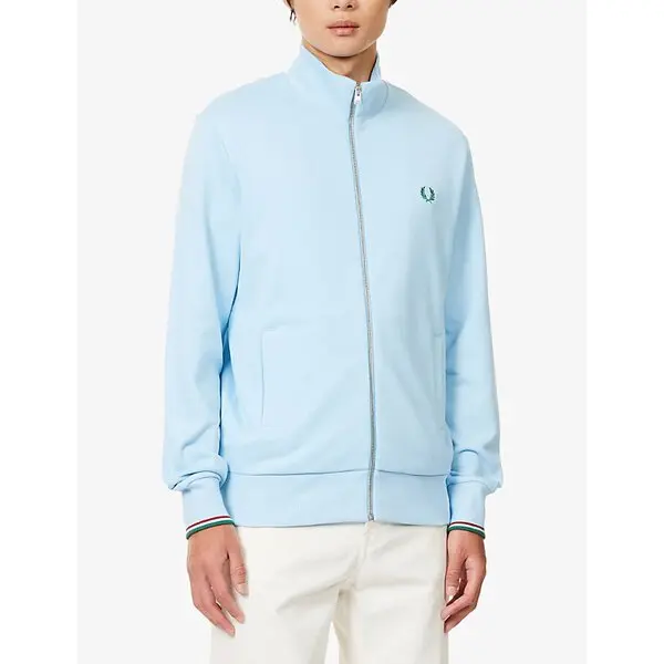Fred Perry Embroidered Logo Zip-through Jacket