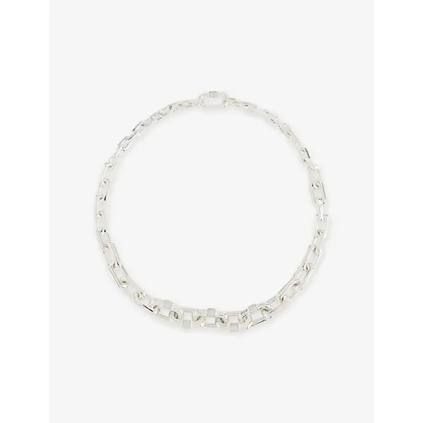 PHORIA Runaway Graduated Sterling And Topaz Necklace - Silver
