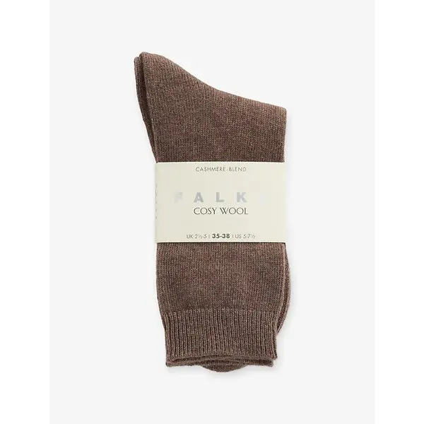 Falke Cosy Calf-length Knit Socks - Porto Mel.