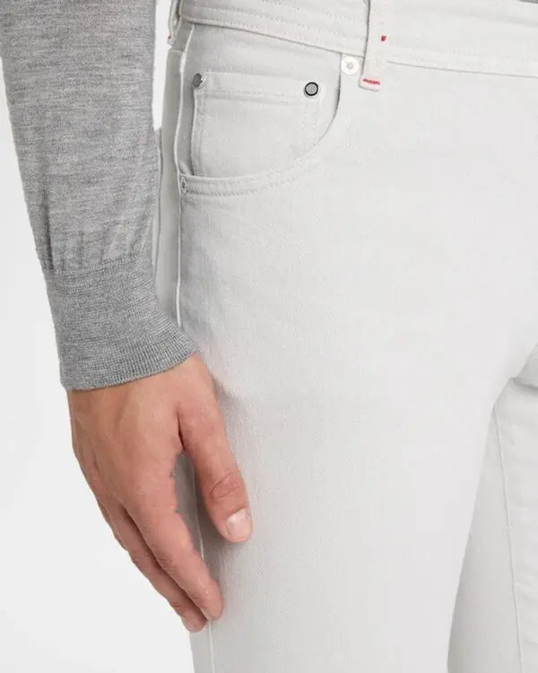Kiton Slim Stretch Five-pocket Pants - Gray
