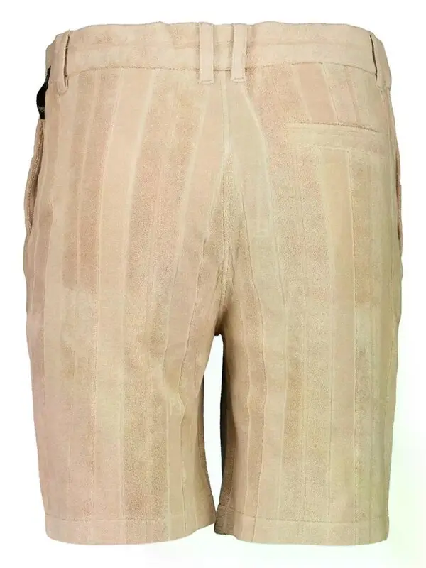 Fendi Terry Ff-jacquard Stripe Shorts