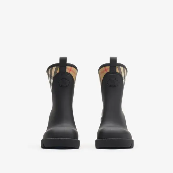 Burberry Heeled Rain Boots - Black