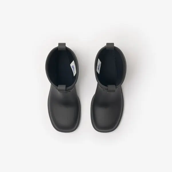 Burberry Heeled Rain Boots - Black