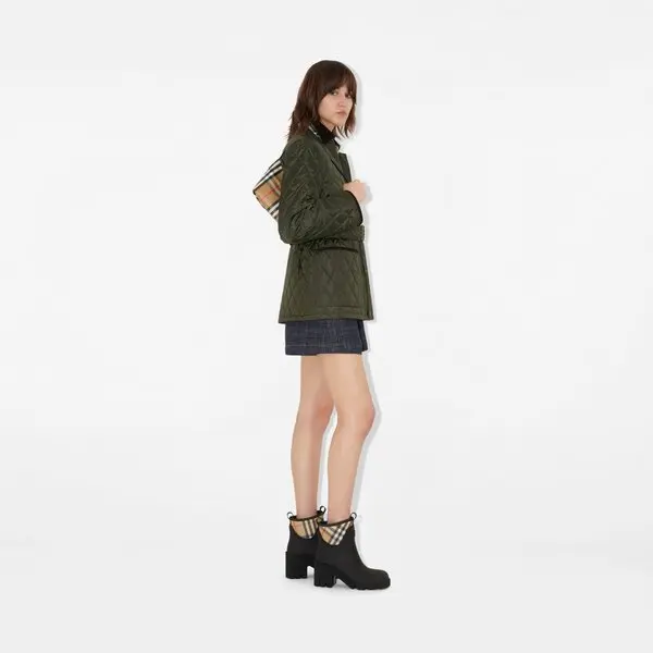 Burberry Heeled Rain Boots - Black