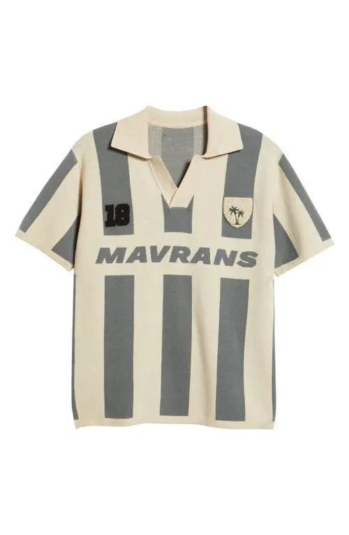 MAVRANS Stripe Knit Soccer Jersey