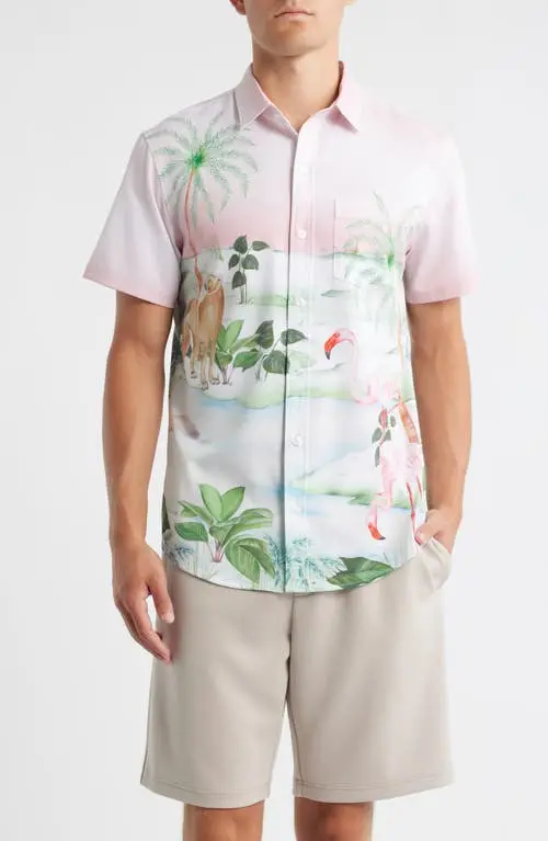 MAVRANS Palm Beach Wallpaper Weekend Button-up Shirt