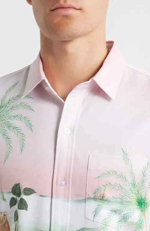 MAVRANS Palm Beach Wallpaper Weekend Button-up Shirt