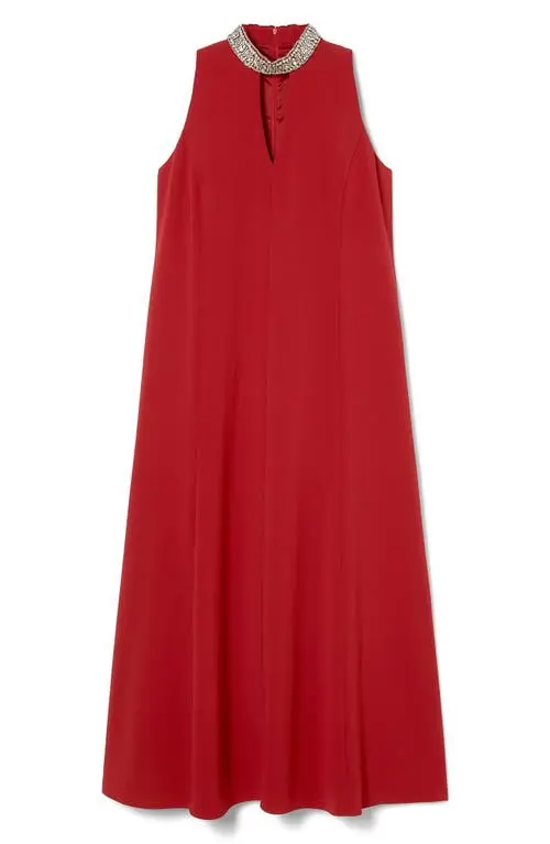 Marina Rinaldi Crystal Detail Swing Dress