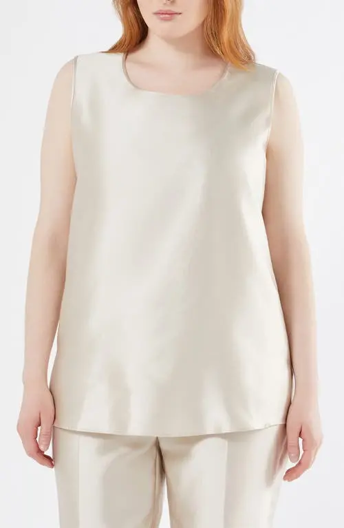 Marina Rinaldi Foggia Sleeveless Shell - Sand