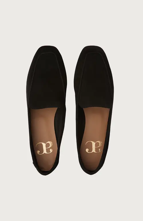 ANDREA CARRANO Mare Moccasins - Black