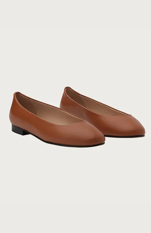ANDREA CARRANO Baby Ballet Flat - Cognac