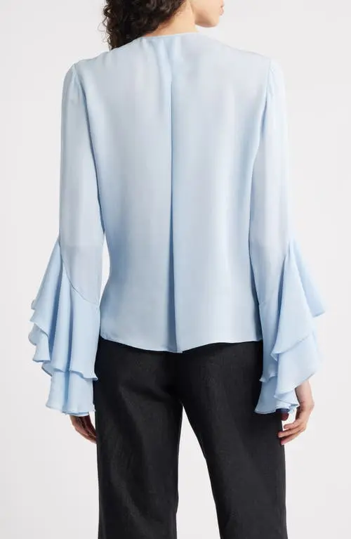 Kobi Halperin Cascading Ruffle Silk Shirt