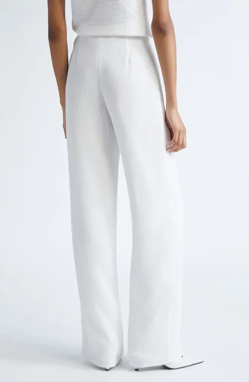 Emporio Armani Tech Waffle Straight Leg Pants
