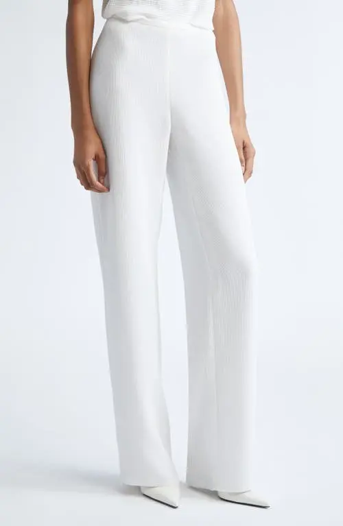 Emporio Armani Tech Waffle Straight Leg Pants