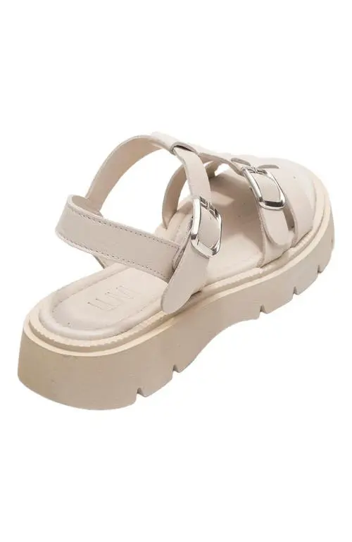 FOREVER & ALWAYS SHOES Melvin Leather Sandals - Beige Leather